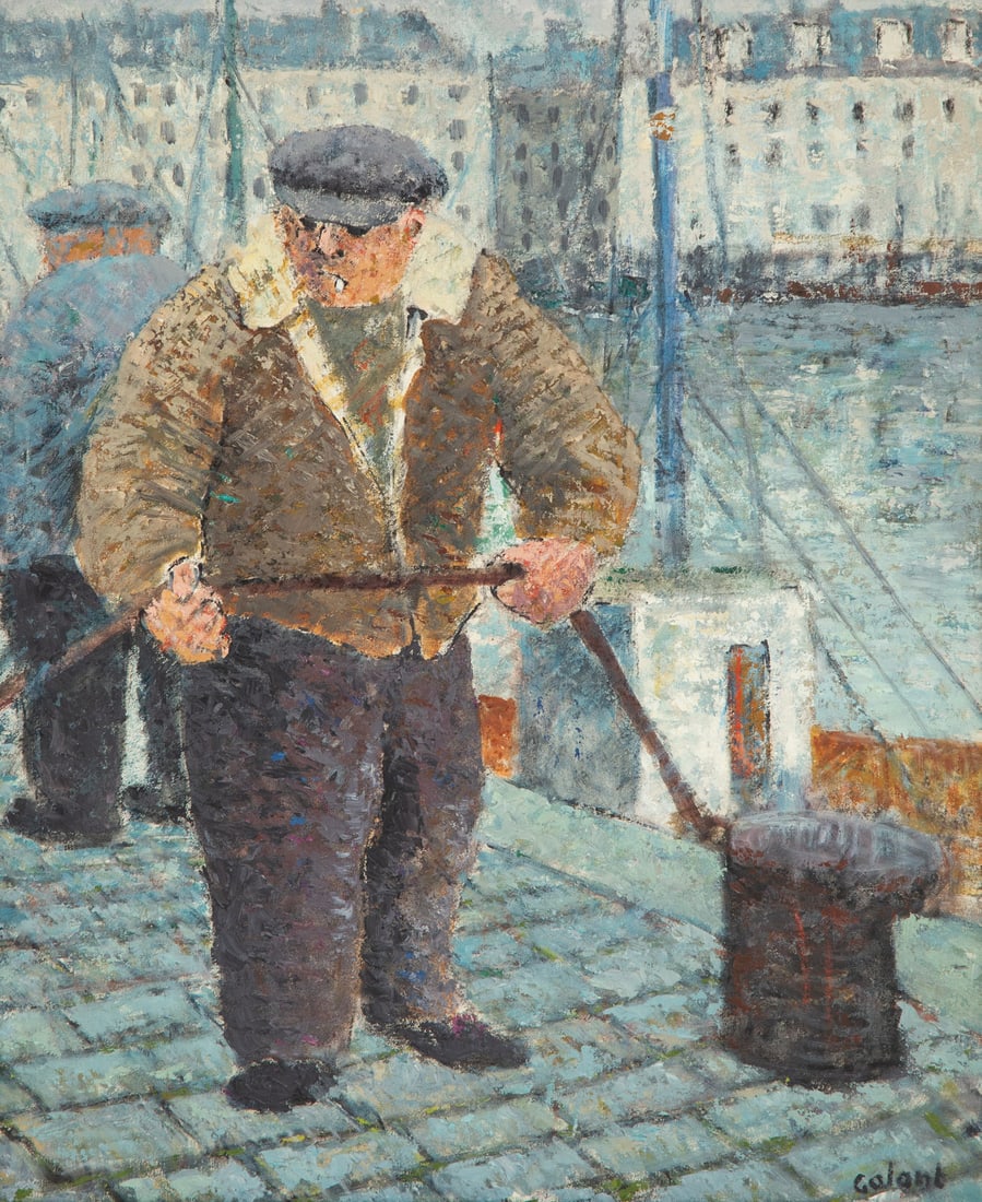 René Galant (french, 1914 - 1997) Le Port De Dieppe , 1969 Auction