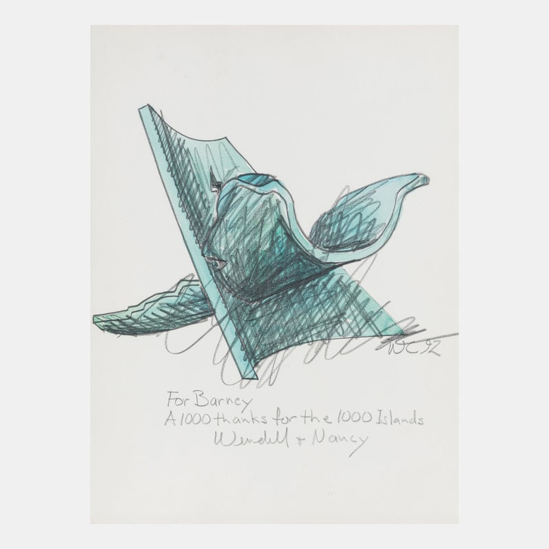 Wendell Castle (american, 1932-2018) Drawing From The Angel Chair ...