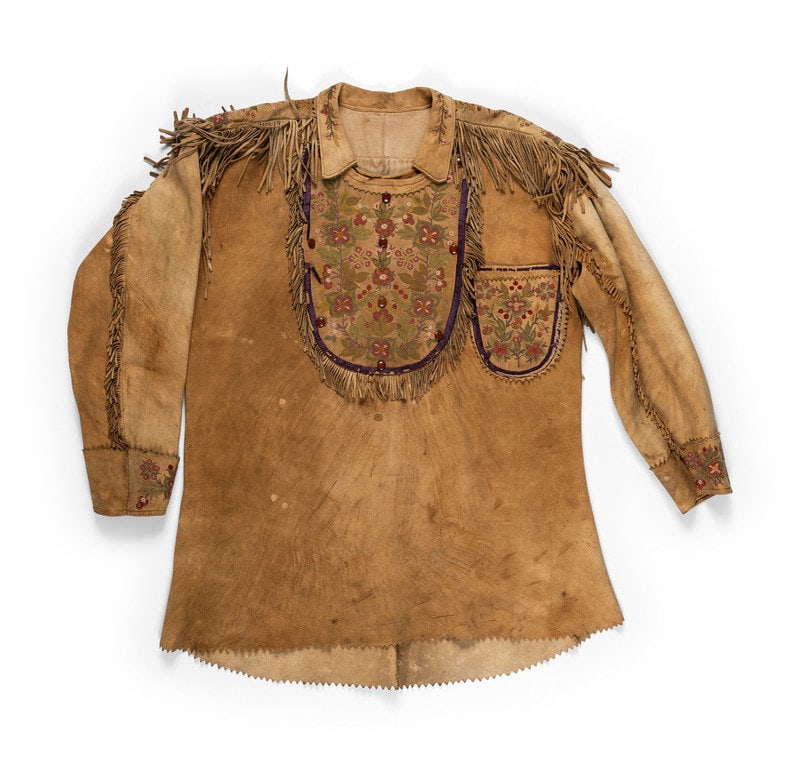 Metis Embroidered Hide Jacket