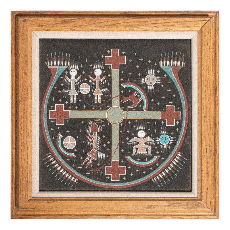 Hosteen Etsitty (diné, 20th Century) Coyote Stealing Fire Auction