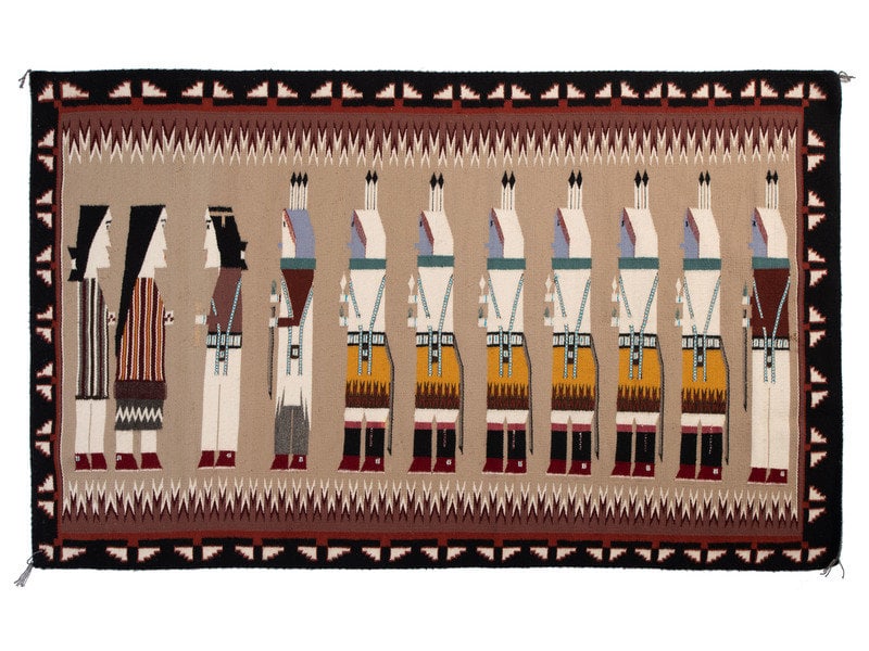 Navajo Yeibichai Weaving / Rug Auction