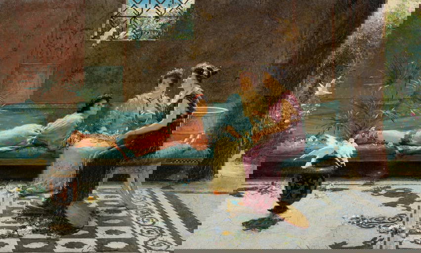 Ettore Forti(italian, 1850 1940)a Pompeiian Love Song