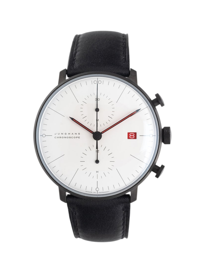 Junghans, Stainless Steel 'max Bill Chronoscope 100 Jahre Bauhaus' Watch Auction