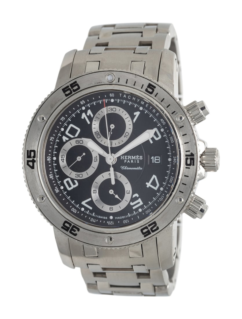 Hermès, Ref. Cp2.910 Stainless Steel 'clipper Diver' Watch Auction