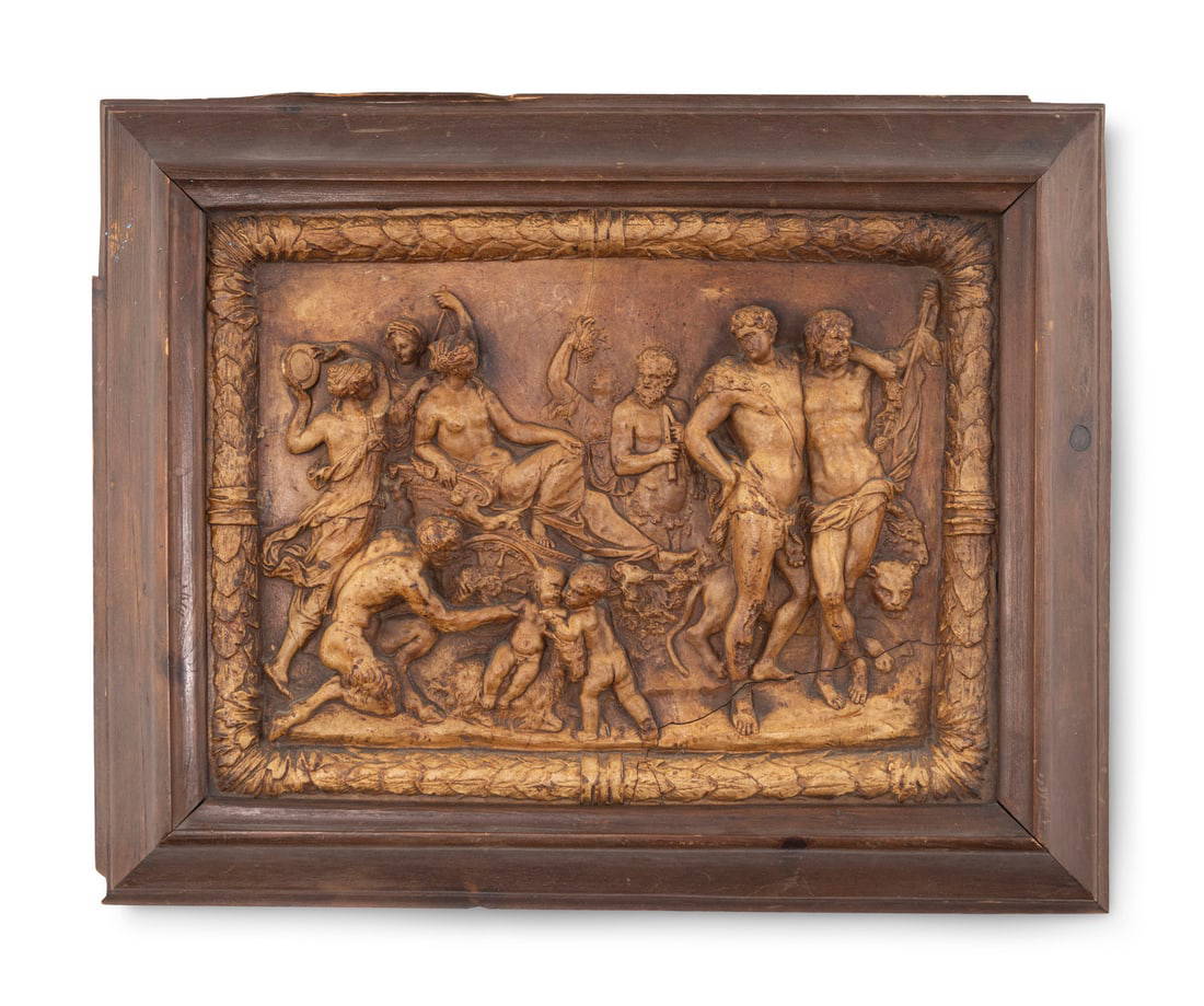 A French Terracotta Relief Depicting The Triumph Of Ariadne Auction