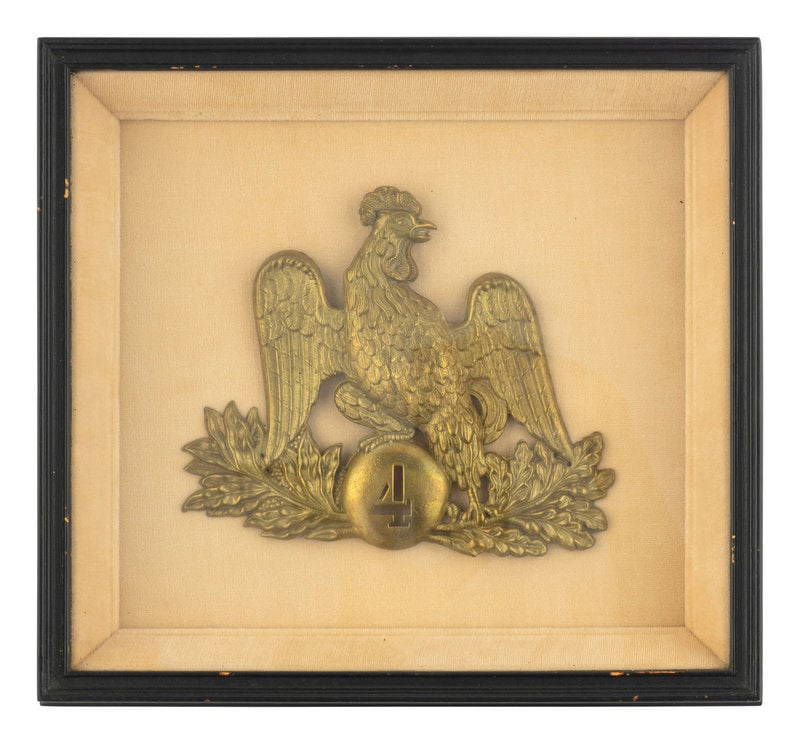 Two Framed Shako Badges Auction