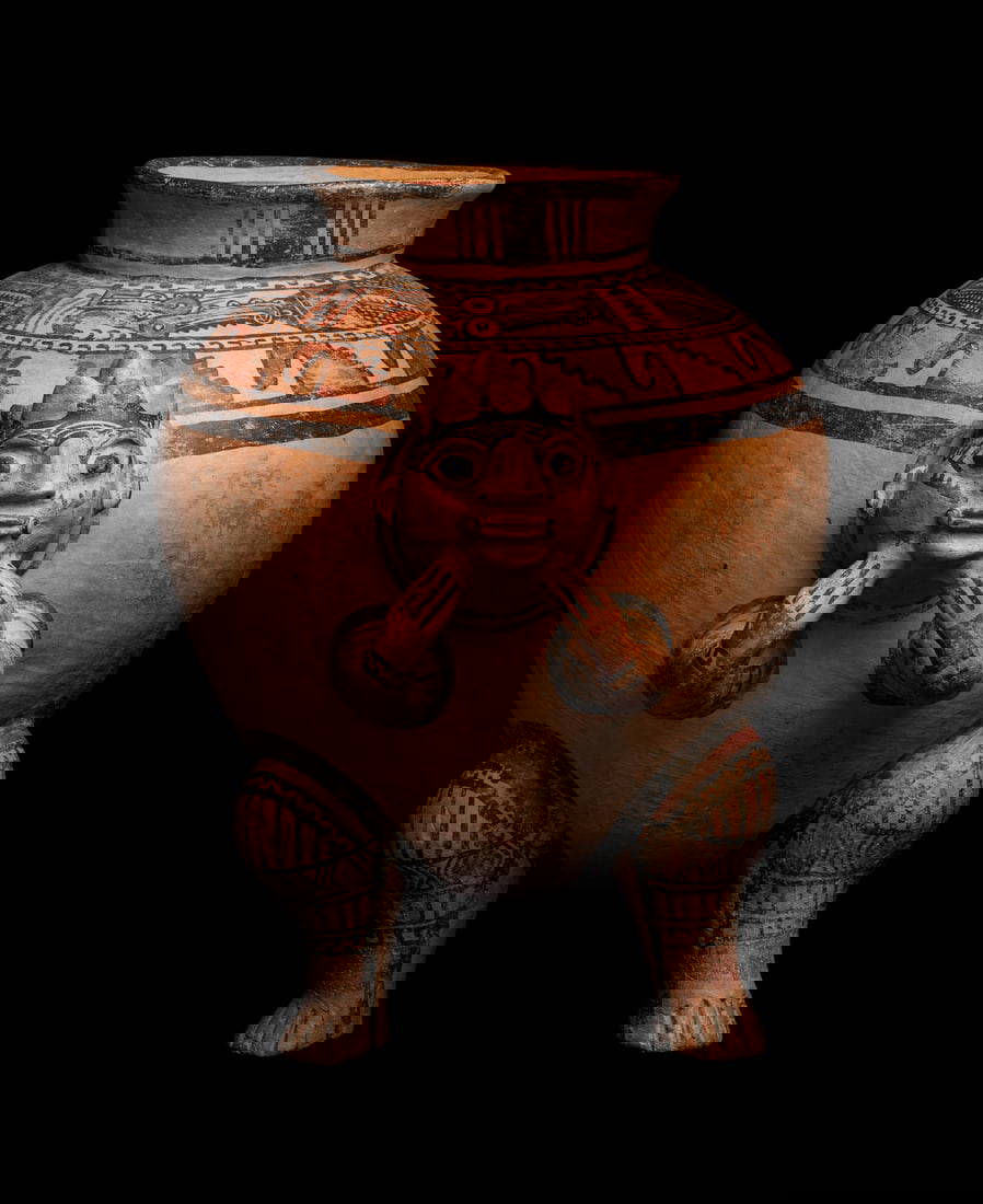 A Nicoya Polychrome Effigy Vessel Auction