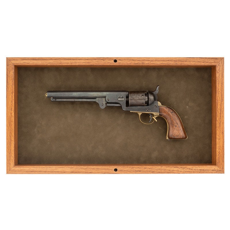 Belgian Colt Brevete 1851 Navy Revolver By Gilon In Modern Display Case ...