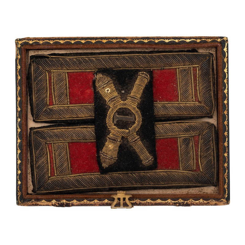 Pair Of Artillery 1st Lieutenant's Shoulder Straps & Bullion 1st ...