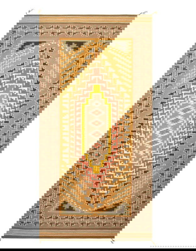 Margaret Joe Ashley (diné, 20th Century) Navajo Burntwater Weaving ...