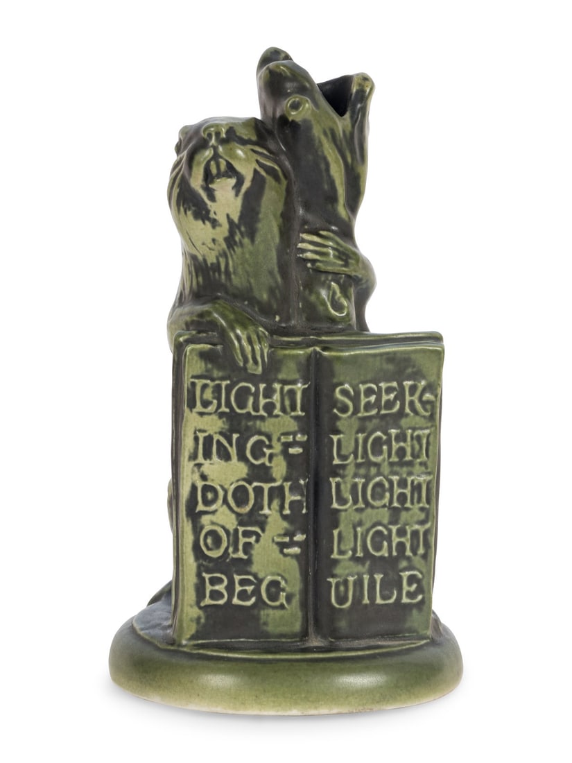 Cowan Pottery American, Early 20th Century Rowfant Club Candlestick Auction