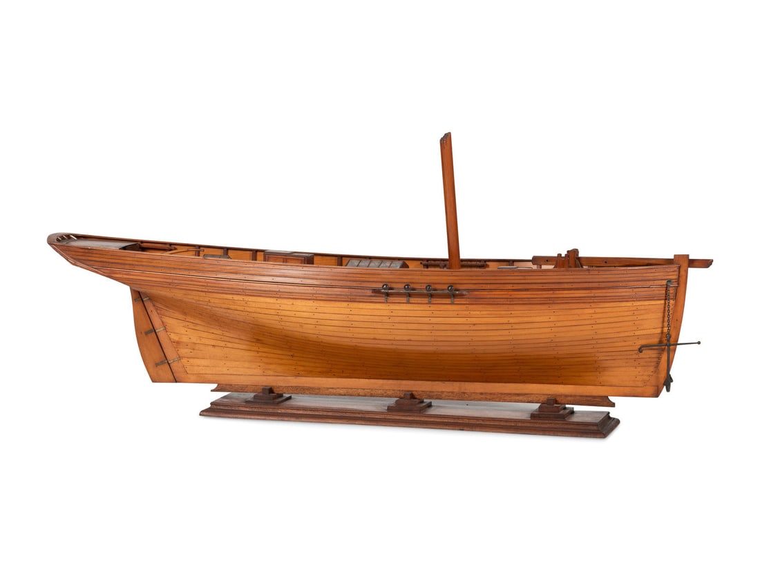 A Wood Sloop Hull Model Auction