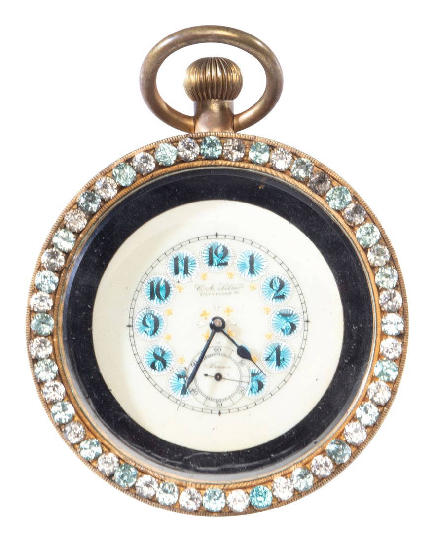A French Jeweled Paperweight Clock Auction