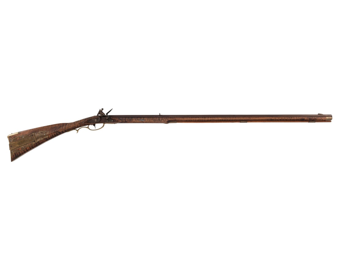 A Contemporary Fullstock Flintlock Rifle By Bivins & Burton Auction