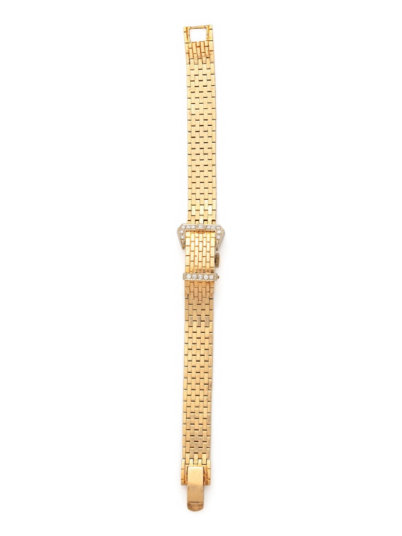 Laykin Et Cie, Yellow Gold And Diamond Surprise Watch Auction