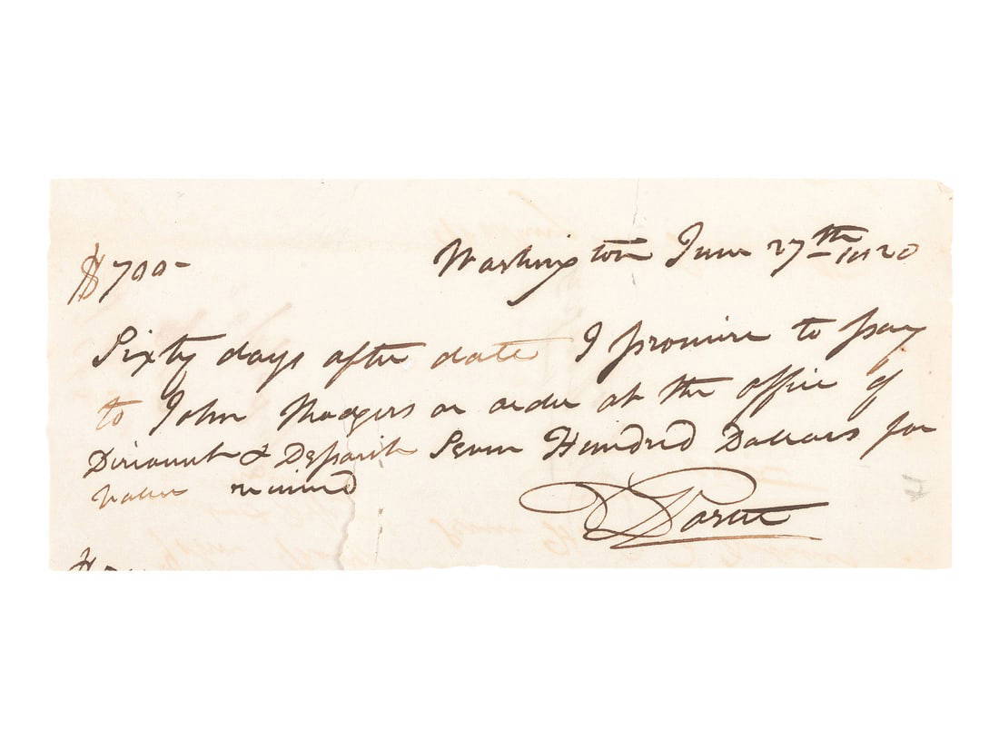 [war Of 1812]. Autographs Associated With The War Of 1812, Including ...