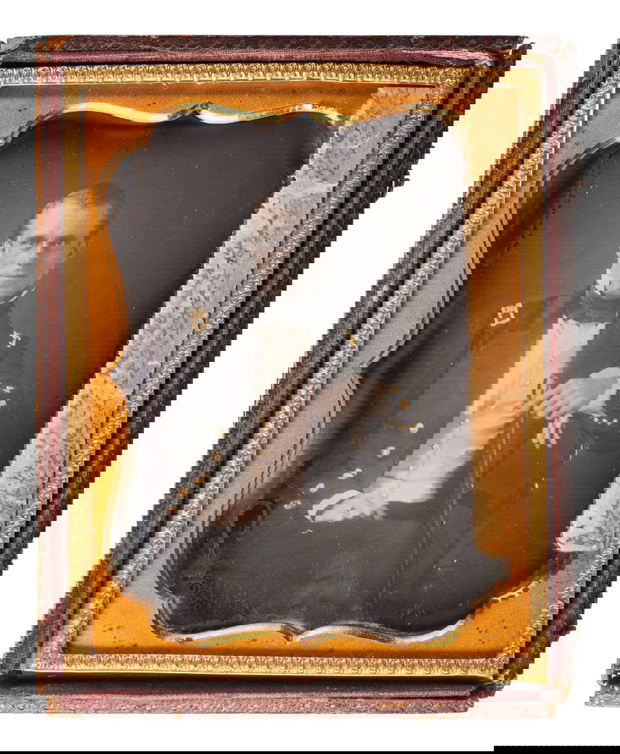 [militaria - Early Photography]. Quarter Plate Daguerreotype Of Usn ...