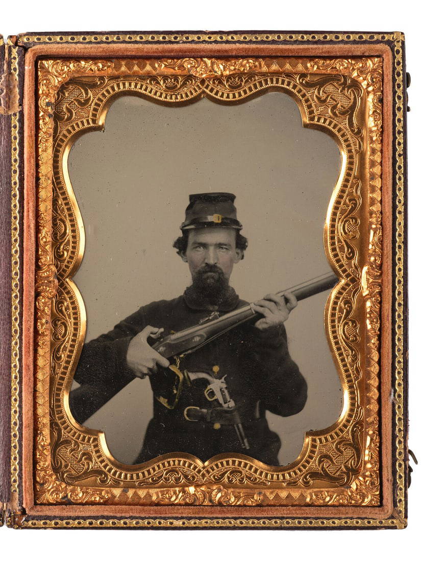 [civil War]. Cook, George S. (1819-1902), Photographer. Quarter Plate ...