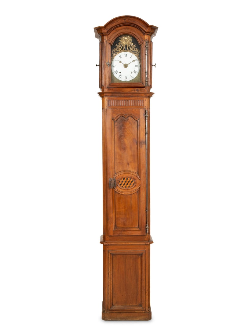 A French Provincial Walnut Longcase Clock Auction