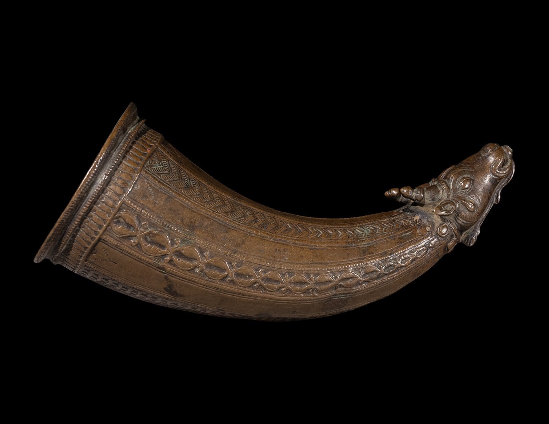 An Indian Bronze Rhyton Cup Auction