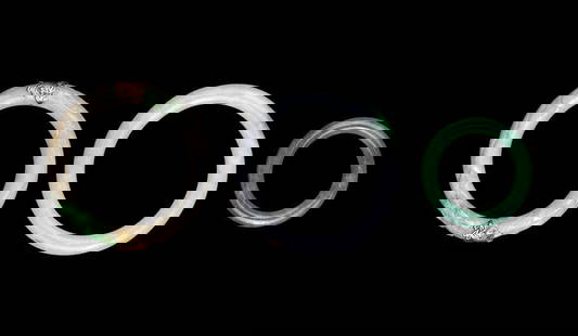 Five Chinese Jadeite Jewelry Auction