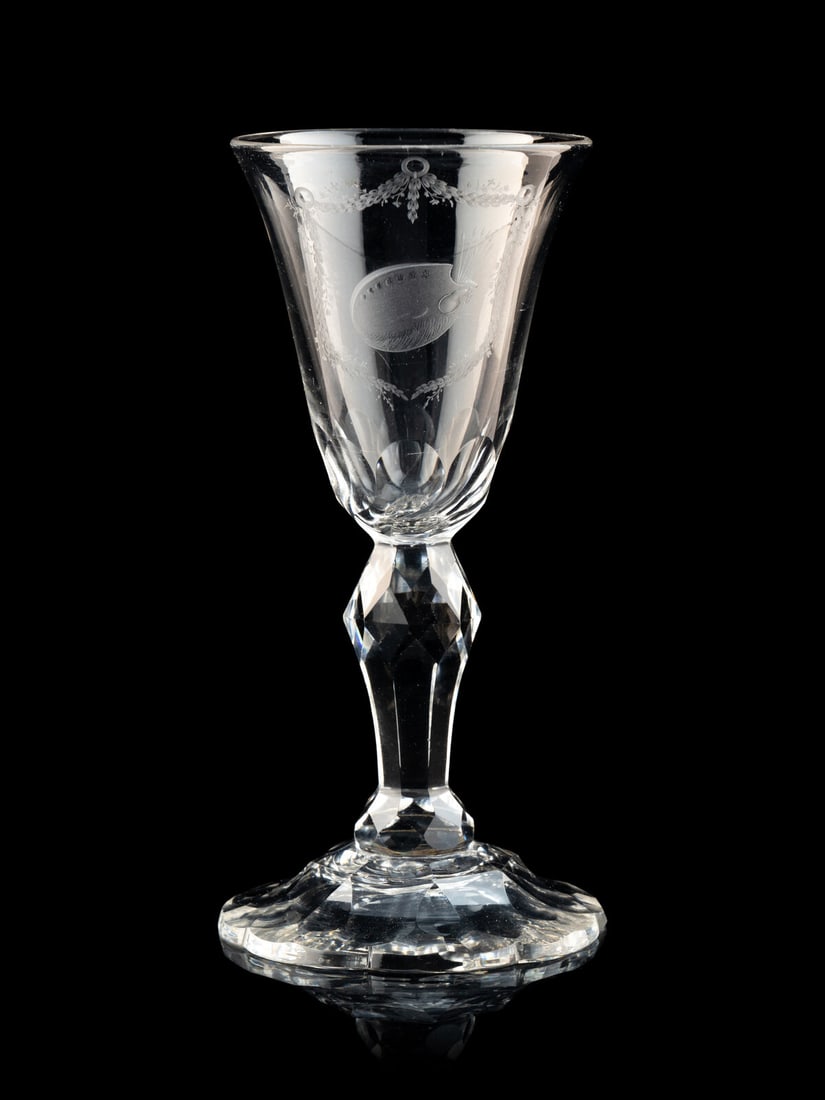 A Jacob Sang-attributed Dutch Engraved Wine Glass Auction