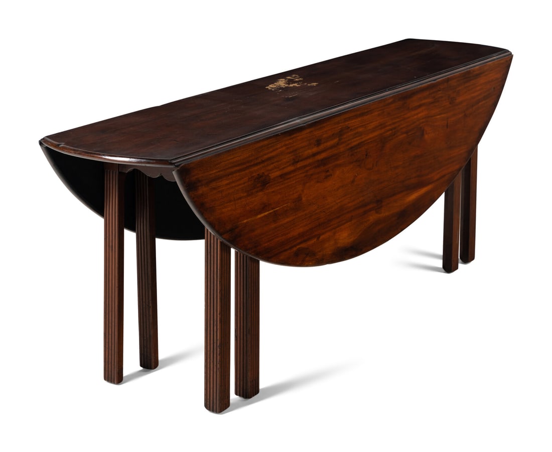 A George Iii Mahogany Drop-leaf Wake Table Auction