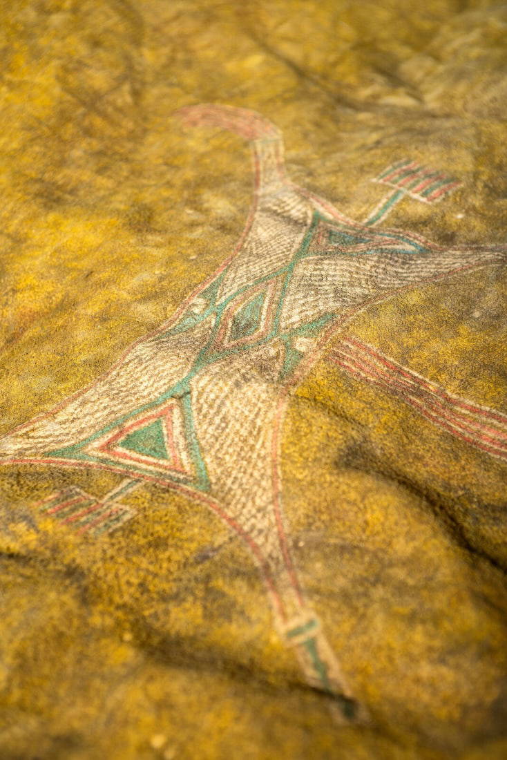 Early Southern Plains Painted Buffalo Hide Robe, Likely Comanche Auction