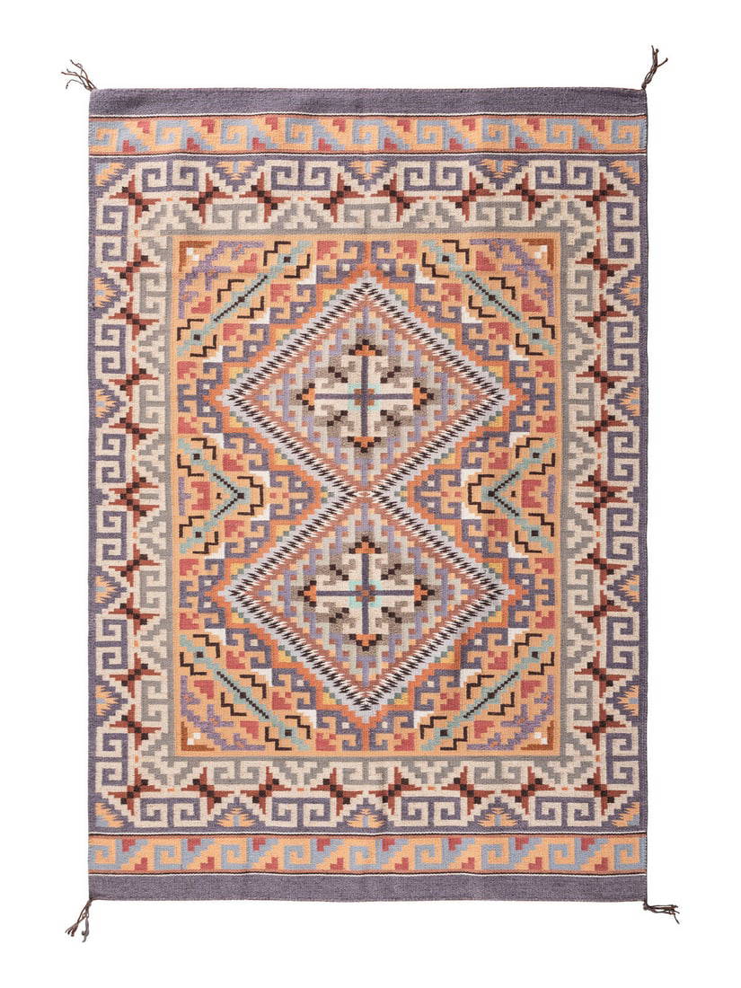 Ruby Watchman (diné, 20th Century) Navajo Burntwater Weaving / Rug Auction