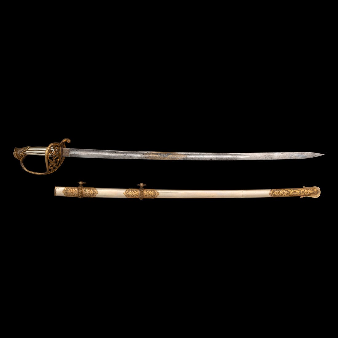 Silver Gripped Schuyler, Hartley & Graham Presentation Sword Of Lt ...
