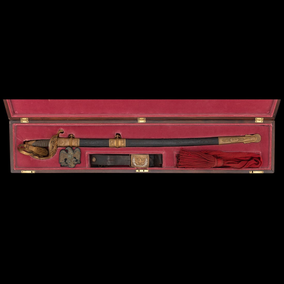 Cased Clauberg Model 1850 Foot Officers Sword Presented To Lt. Asaph ...