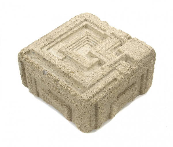 A Cast Concrete Textile Block From The Ennis Hous
