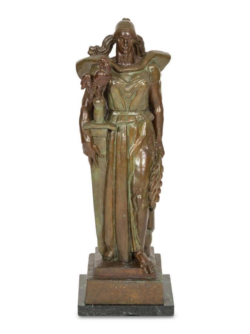 Donald De Lue (american, 1897-1988) France And America (two Works) Auction