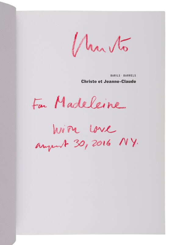 Christo & Jeanne-claude. Barils - Barrels. 2016. Inscribed By Christo ...