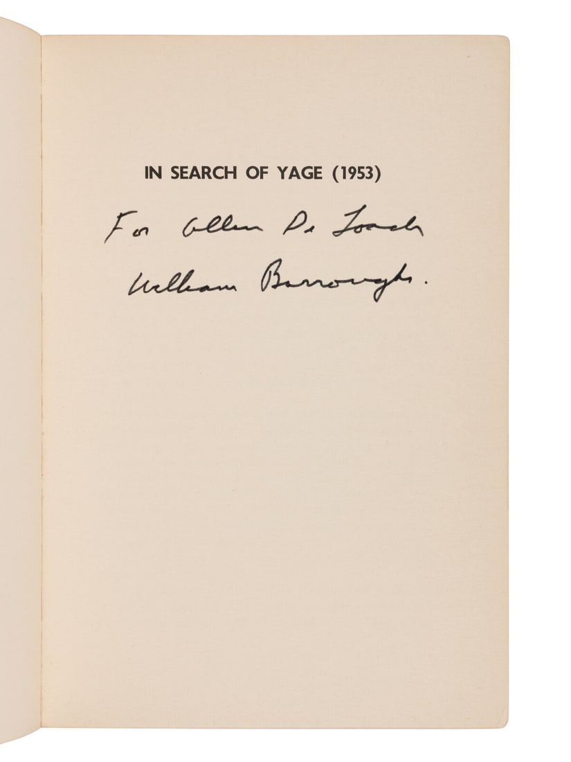 Ginsberg, Allen (1926-1997) And William Burroughs (1914-1997). The Yage ...