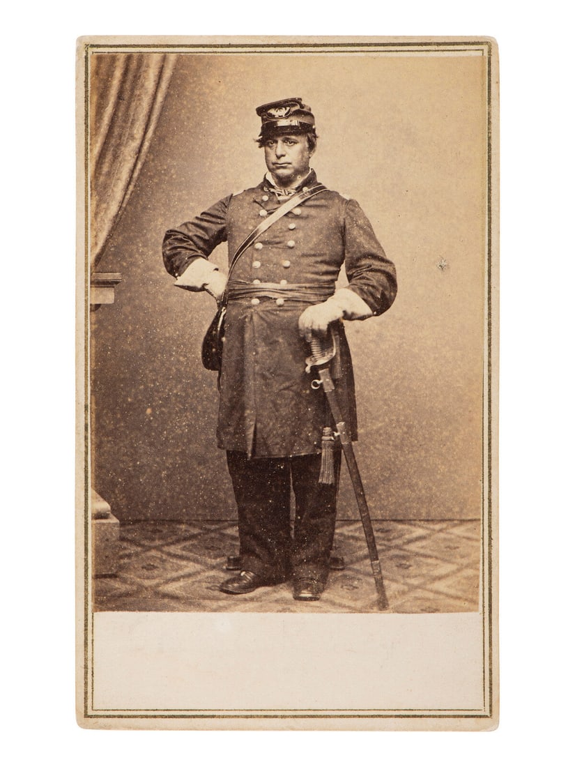 [civil War - Gettysburg]. Cdv Of General Thomas A. Rowley As Colonel ...