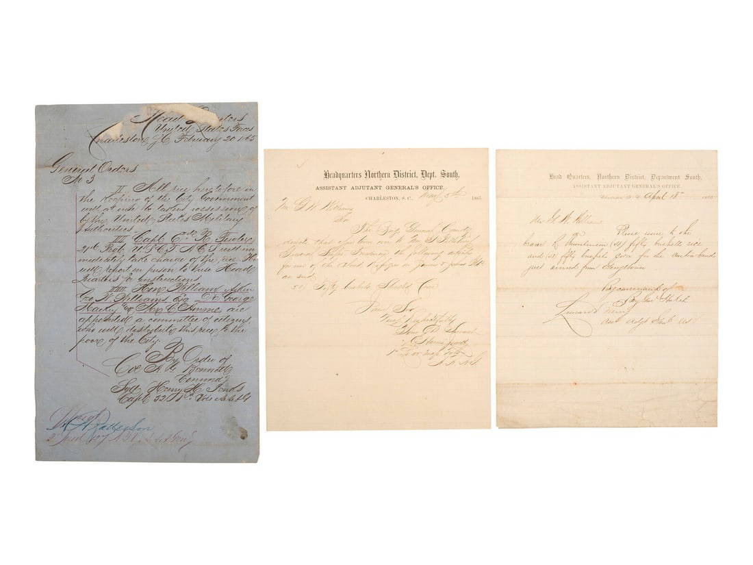 [enslavement & Abolition]. A Suite Of 5 Documents Related To The ...