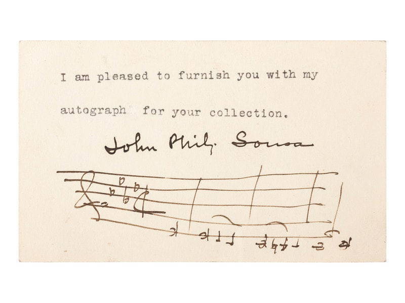 [musicians]. Autograph Collection Featuring Musicians And Composers ...