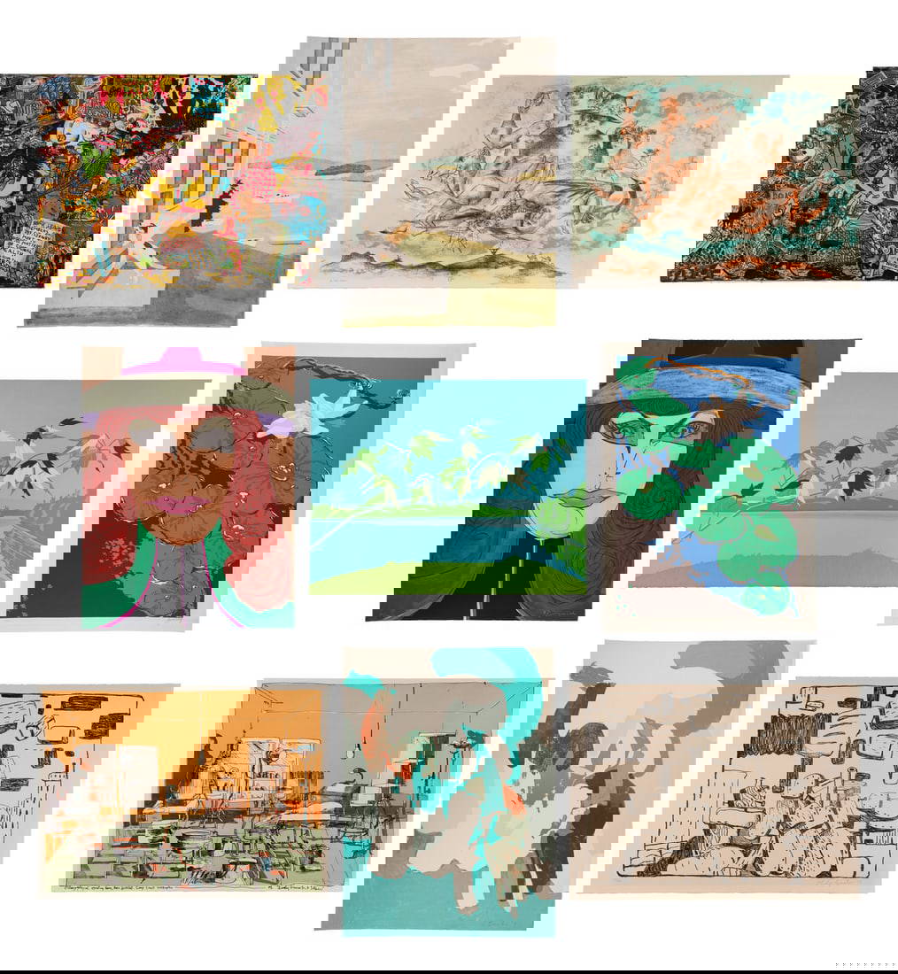 Various Artists (20th Century) 9 Plates From Ten Lithographs By Ten ...