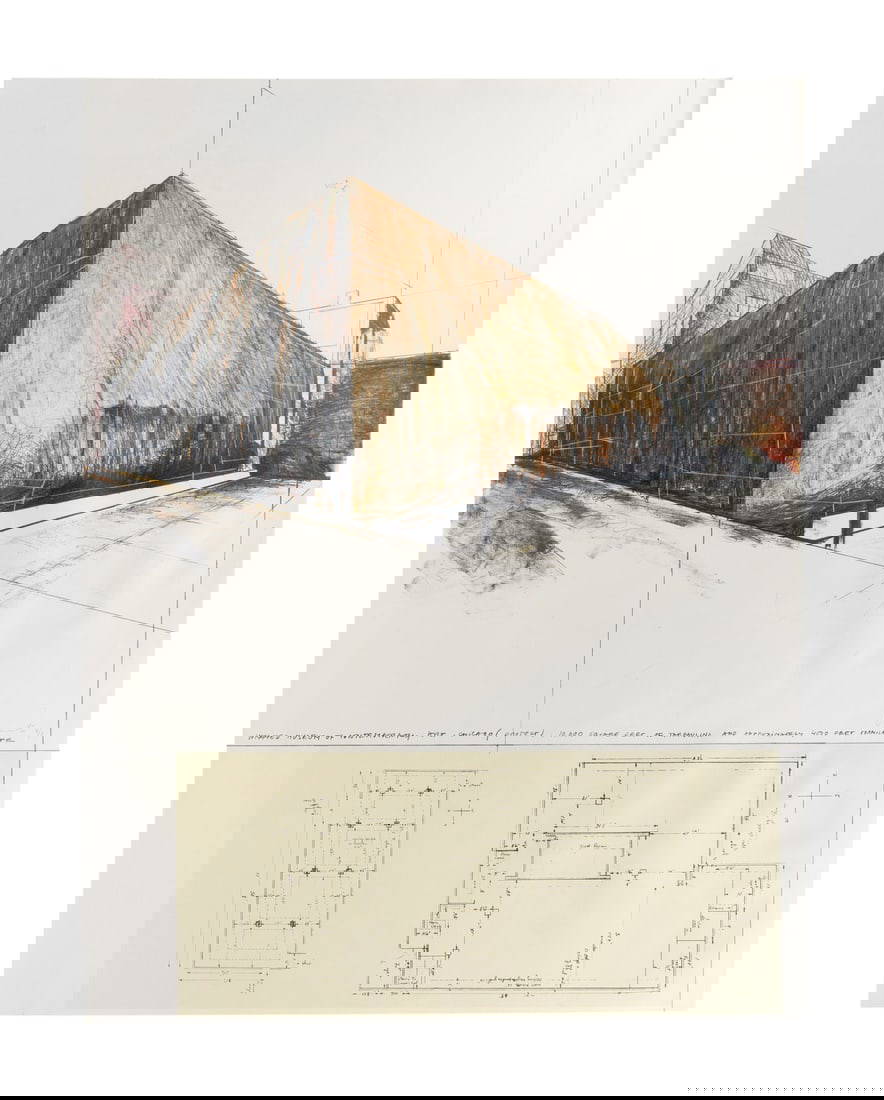 Christo (bulgarian, 1935-2020) Wrapped Museum Of Contemporary Art ...