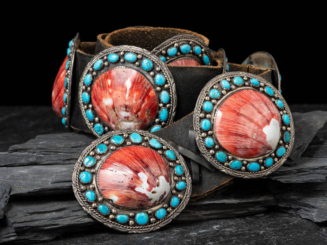 Navajo Sterling Silver Concha Belt Auction