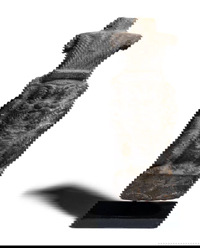 An Egyptian Terracotta Vessel In The Form Of Bes Auction