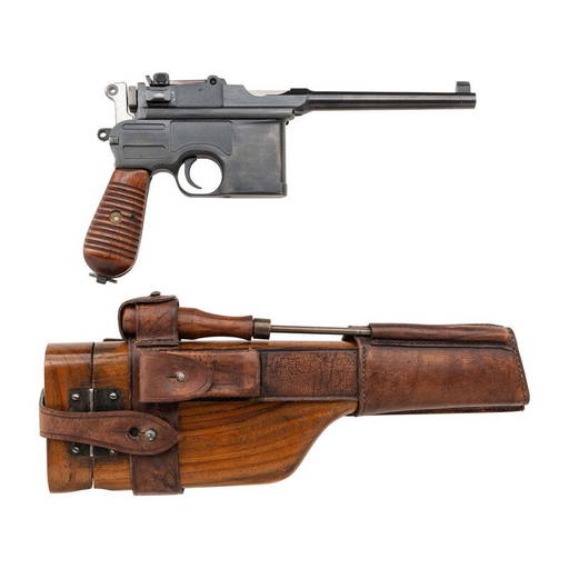 **refurbished Import Marked Mauser C96 Pistol With Reproduction Stock ...