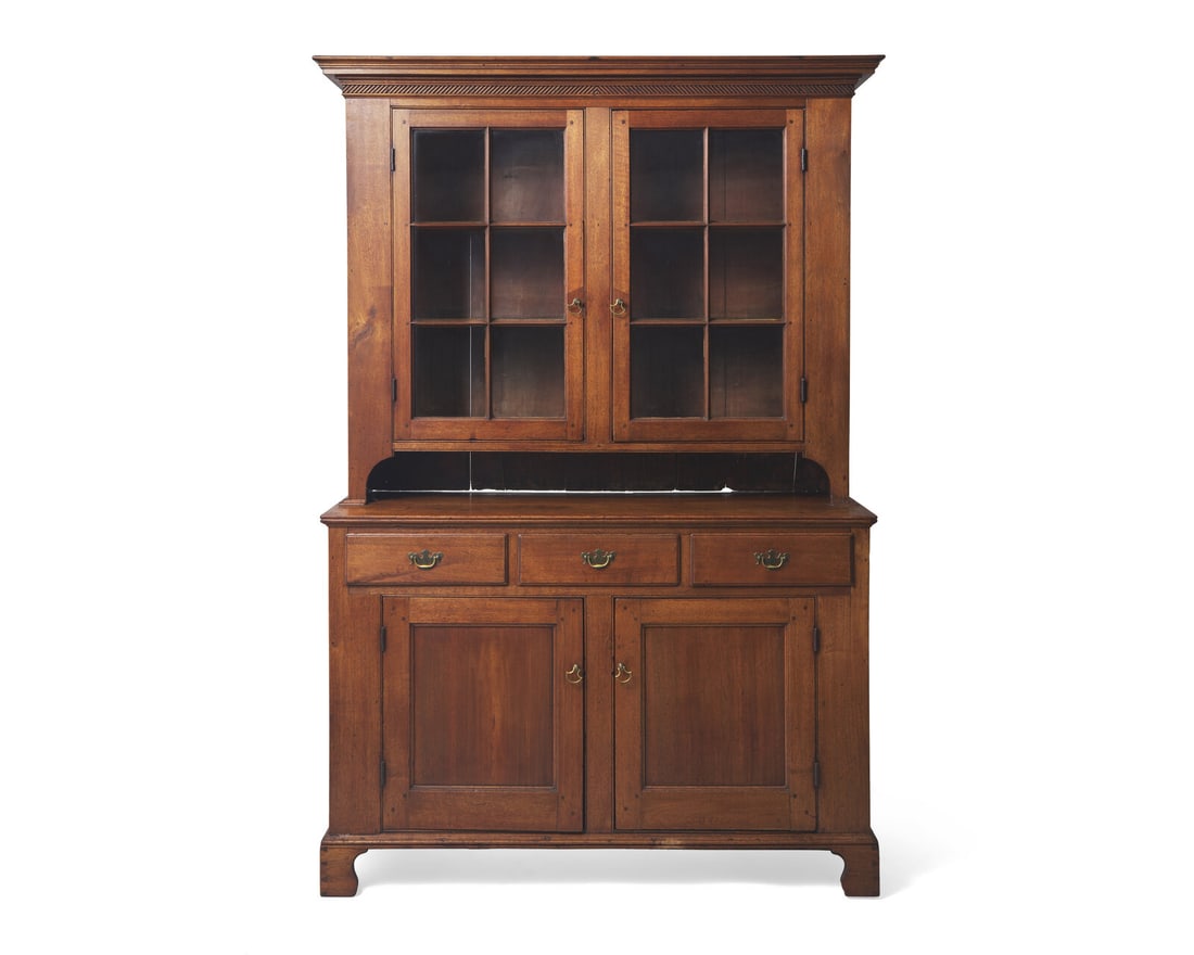 A Federal Walnut Step-back Cupboard, Pennsylvania, Late 18th Century ...