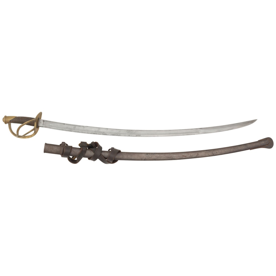 1858 Dated U.s. Model 1840 Heavy Cavalry Saber With Stuart Hangers Auction