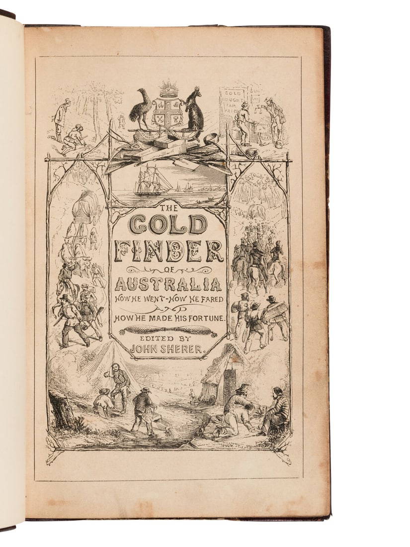 [travel & Exploration]. Sherer, John. The Gold Finder Of Australia. L ...