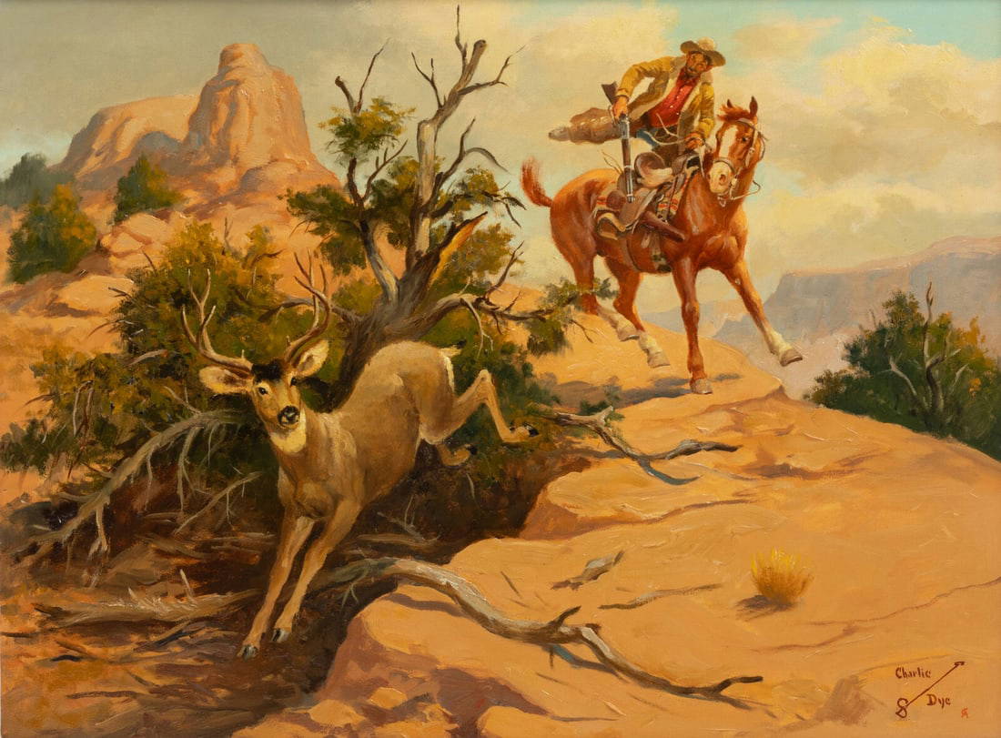 Charlie Dye (american, 1906-1972) Juniper Buck, Circa 1970 Auction