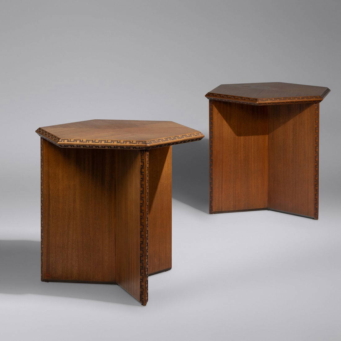 Frank Lloyd Wright (american, 1867-1959) Taliesin End Tables, Pair, C ...