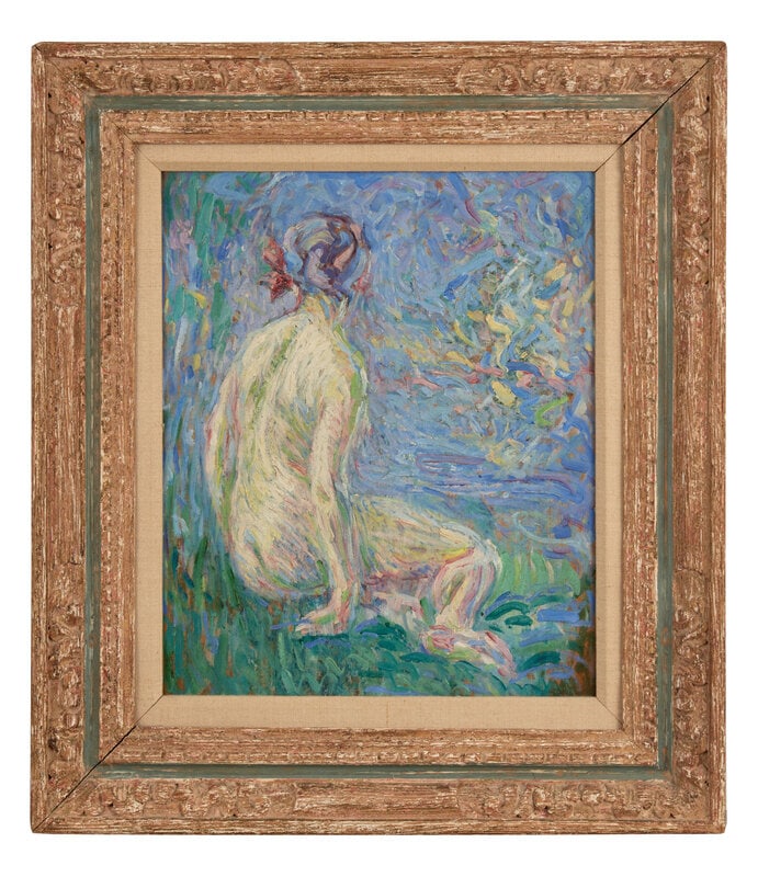 William Malherbe (french, 1884–1952) Nu Assis Auction