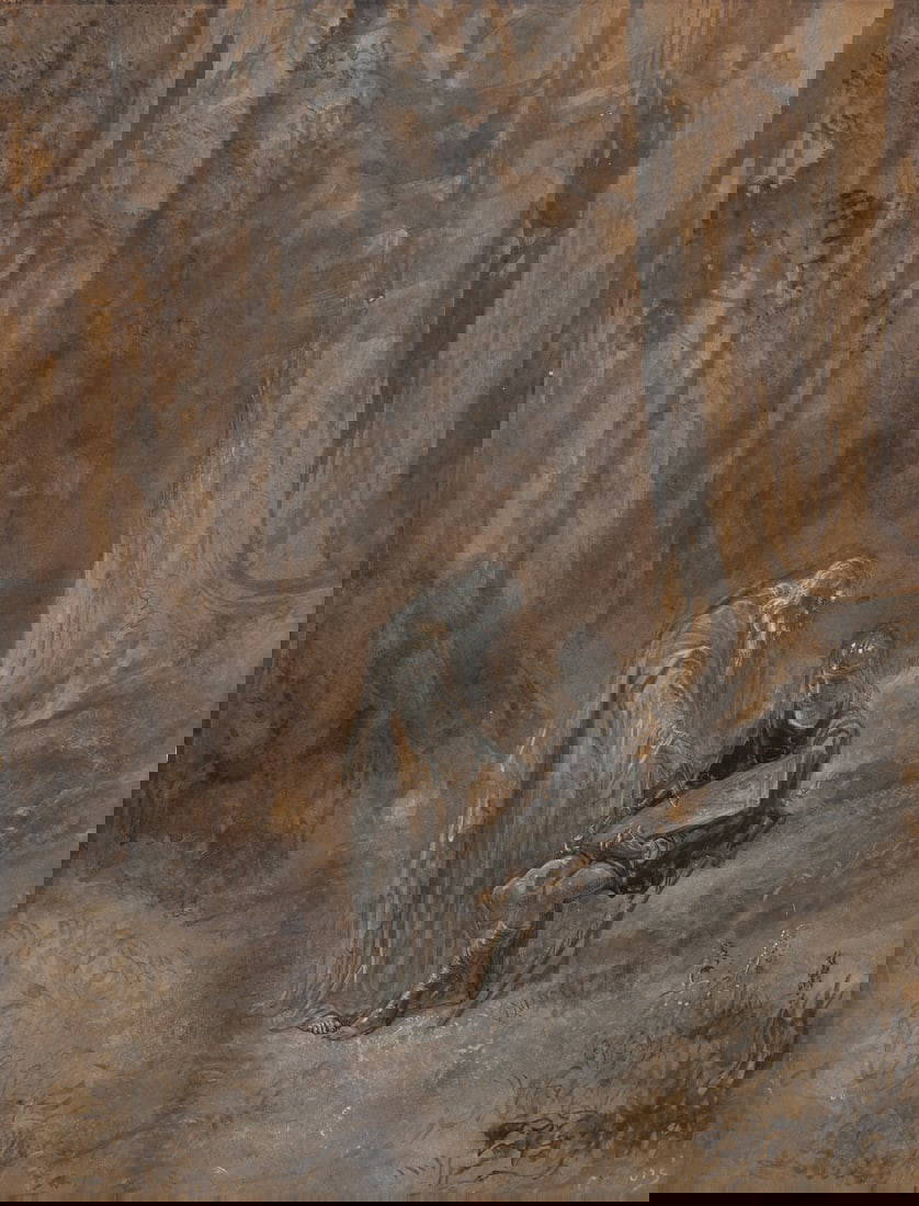 Gustave Doré (french, 1832-1883) Sans Lui Parler Je Me Penchai Vers Lui ...